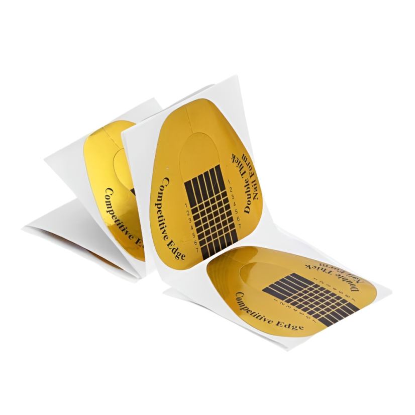 BAFI Papírové zlaté šablony pro modeláž nehtů, 500 ks :: bafishop