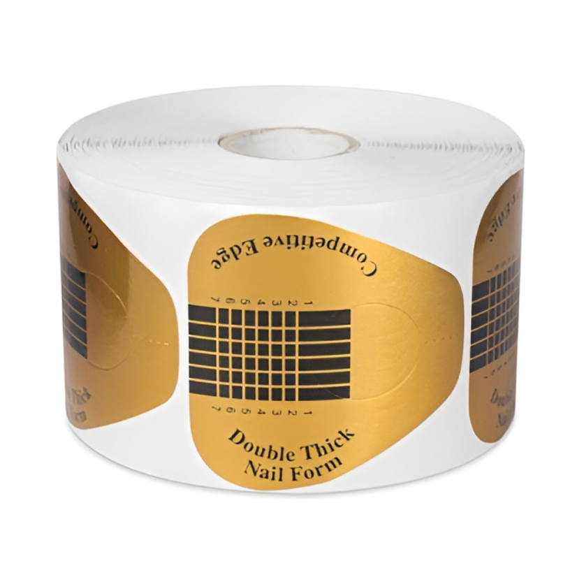 BAFI Papírové zlaté šablony pro modeláž nehtů, 500 ks :: bafishop